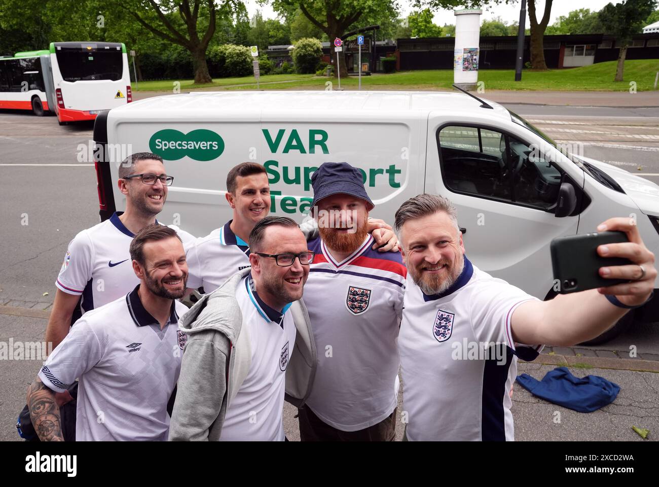 A Specsavers branded “VAR Support Team” van outside the ground ahead of ...