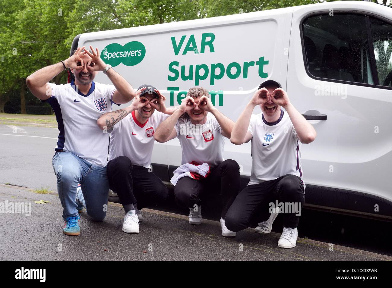 A Specsavers branded “VAR Support Team” van outside the ground ahead of ...