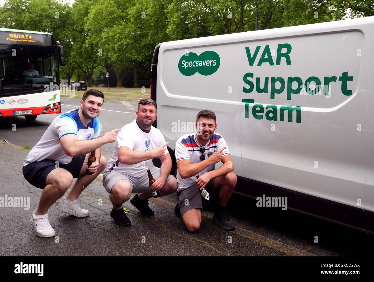 A Specsavers branded “VAR Support Team” van outside the ground ahead of ...