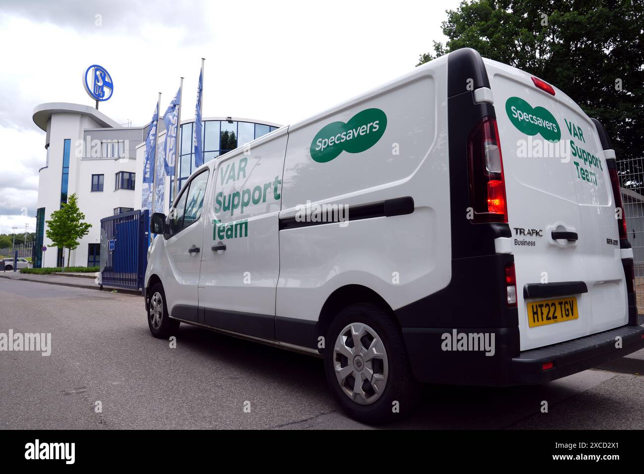 A Specsavers branded “VAR Support Team” van outside the ground ahead of ...