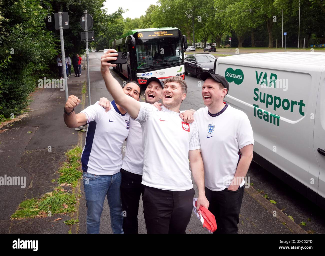 A Specsavers branded “VAR Support Team” van outside the ground ahead of ...