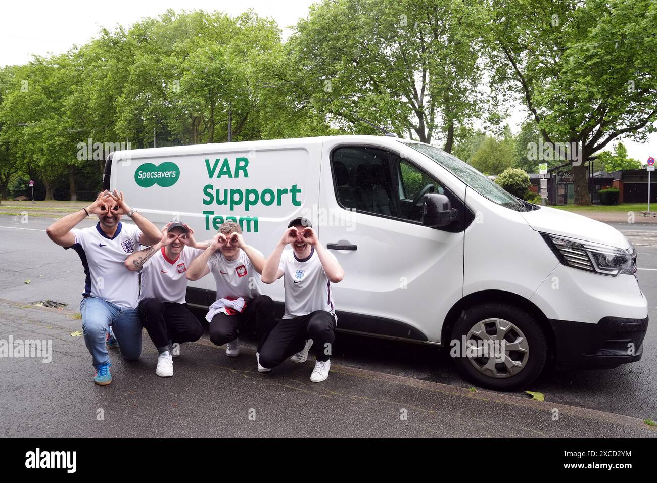 A Specsavers branded “VAR Support Team” van outside the ground ahead of ...