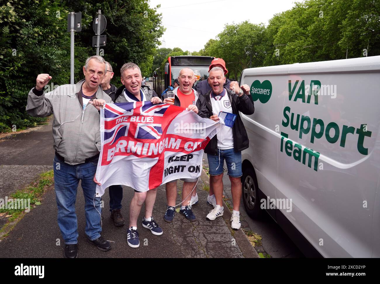 A Specsavers branded “VAR Support Team” van outside the ground ahead of ...
