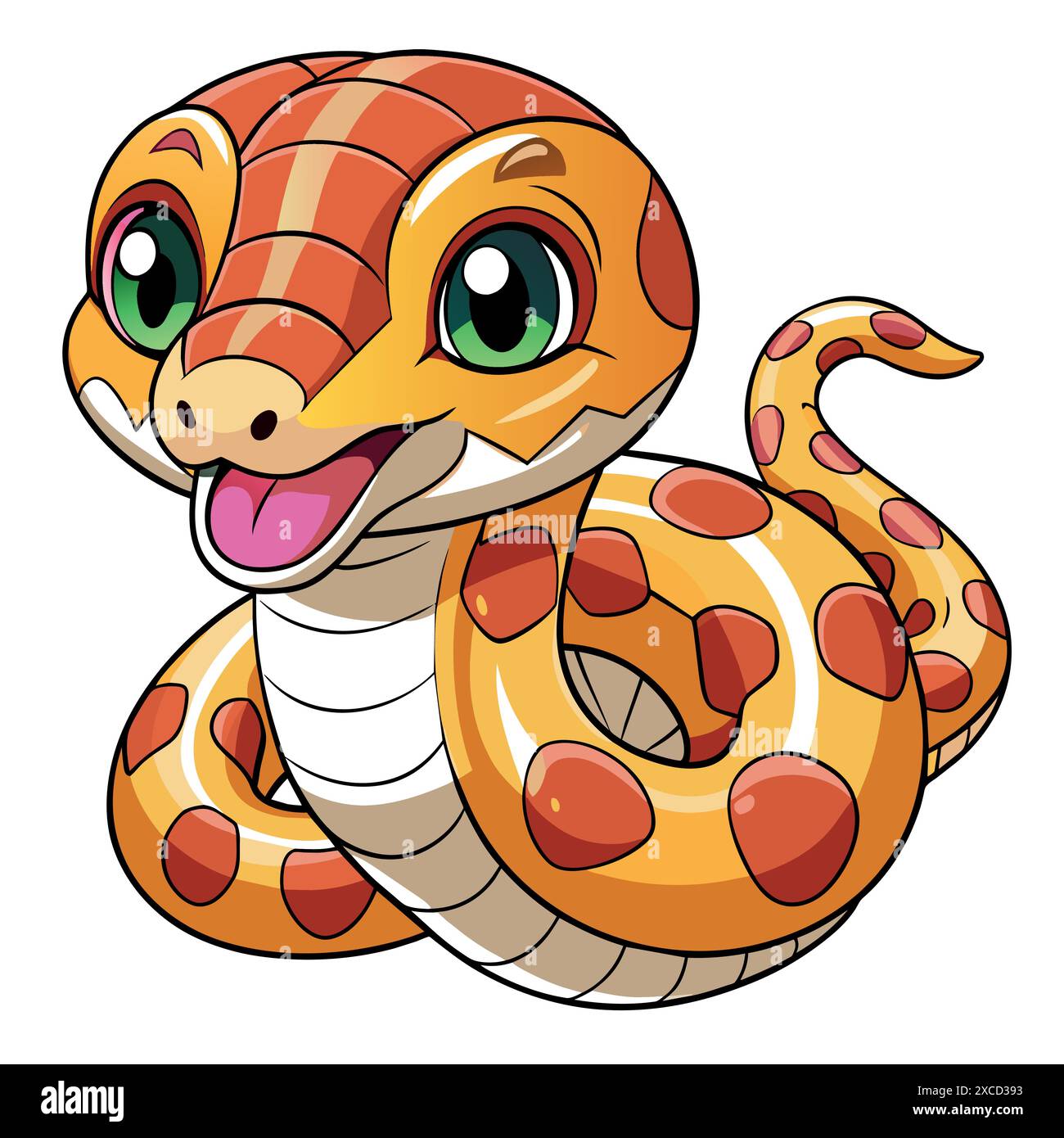 Ball python snake Stock Vector Images - Alamy