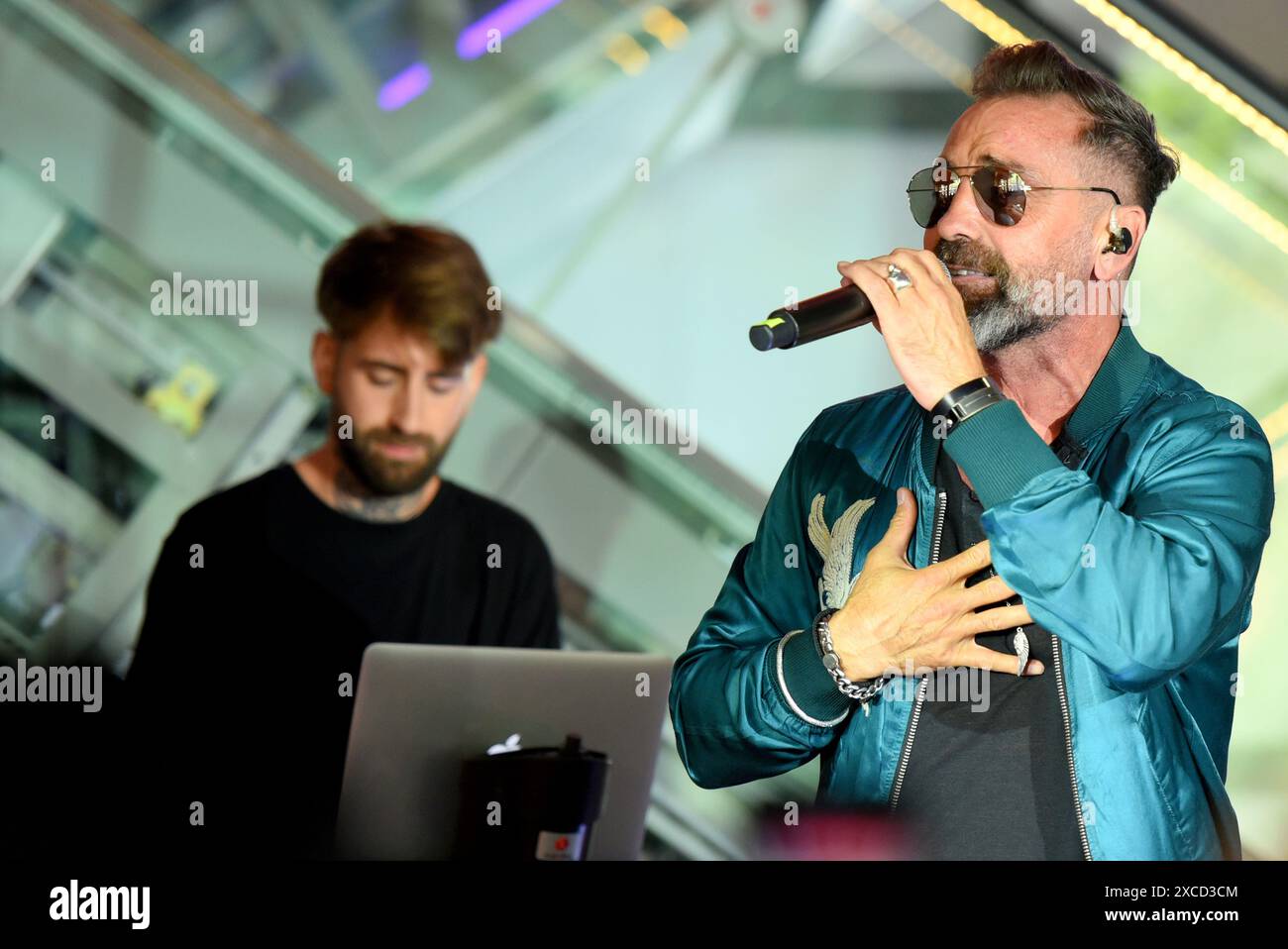 Spanish OBK singer Jordi Sanchez performs at "Casa Seat Fest" in ...
