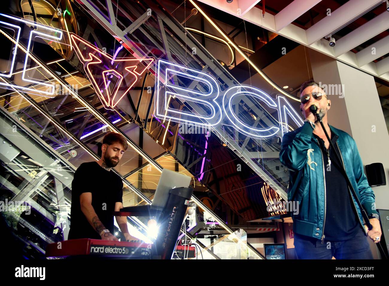 Spanish OBK singer Jordi Sanchez performs at "Casa Seat Fest" in ...