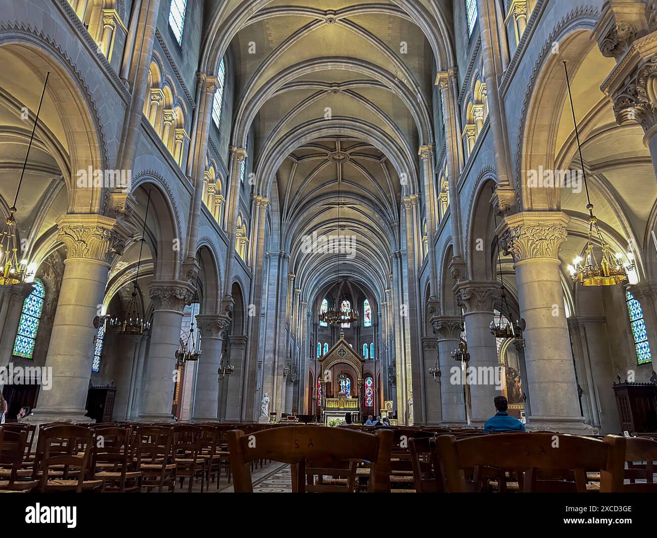 Paris, France, French Religious Historical Architecture, Saint Amboise ...