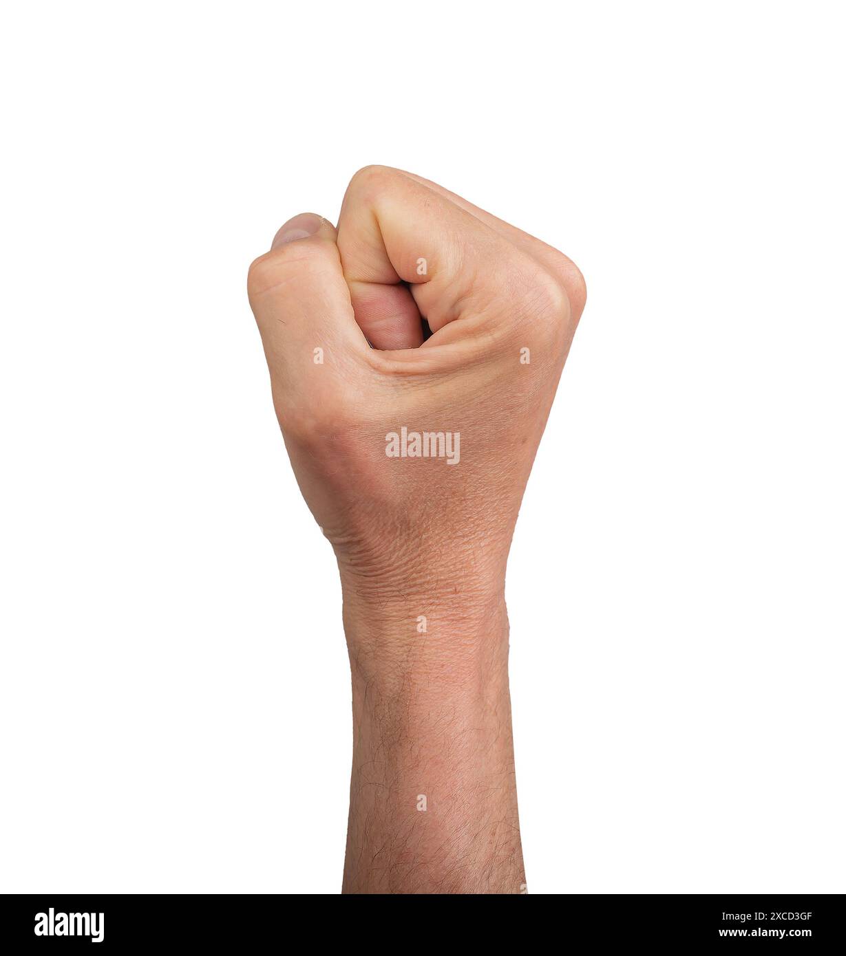 fist, side view, hand gesture, sign isolated on white background Stock ...