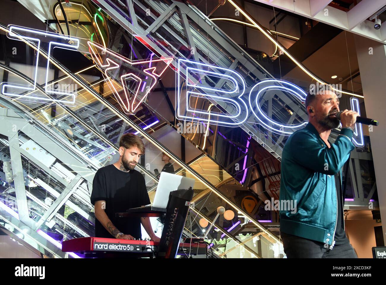 Spanish OBK singer Jordi Sanchez performs at "Casa Seat Fest" in ...