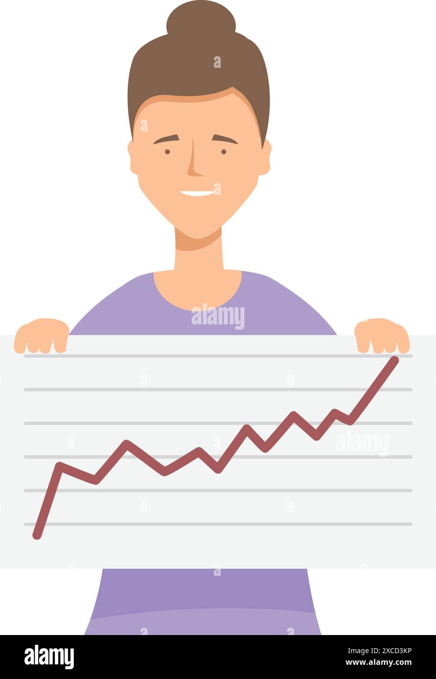 Positive professional business woman showing Stock Vector Images - Alamy