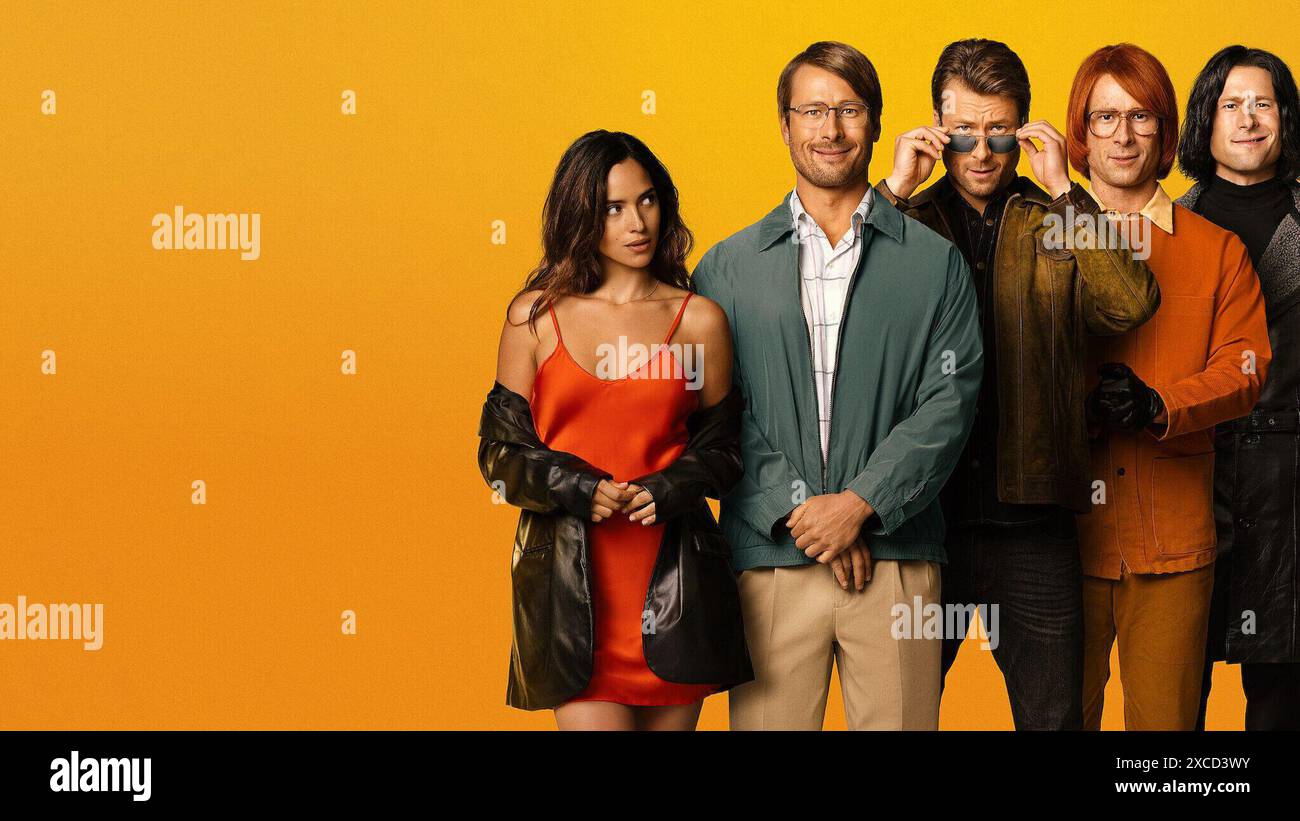 GLEN POWELL and ADRIA ARJONA in HIT MAN (2023), directed by RICHARD ...