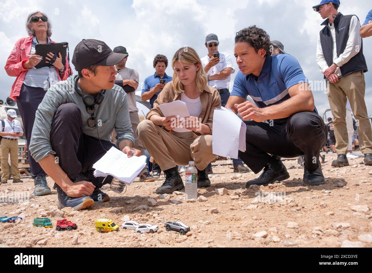 ANTHONY RAMOS, DAISY EDGAR-JONES and LEE ISAAC CHUNG in TWISTERS (2024 ...