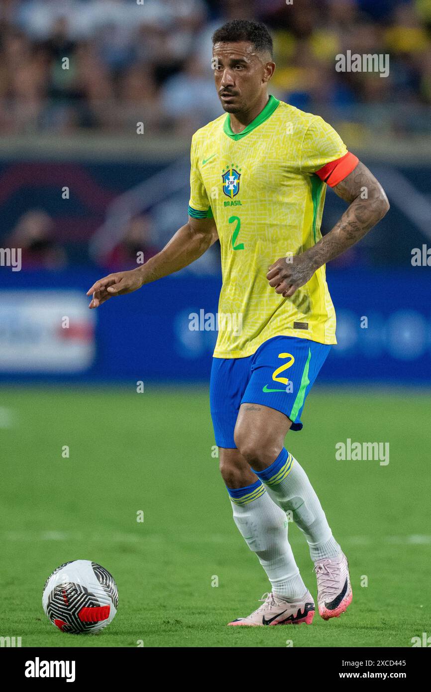 Brazil National Team defender Danilo (2) dribbles forward during the ...