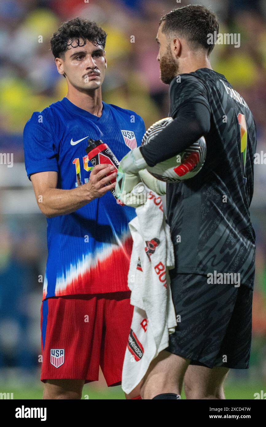 United States Men's National Team goalkeeper Matt Turner (1) visits ...