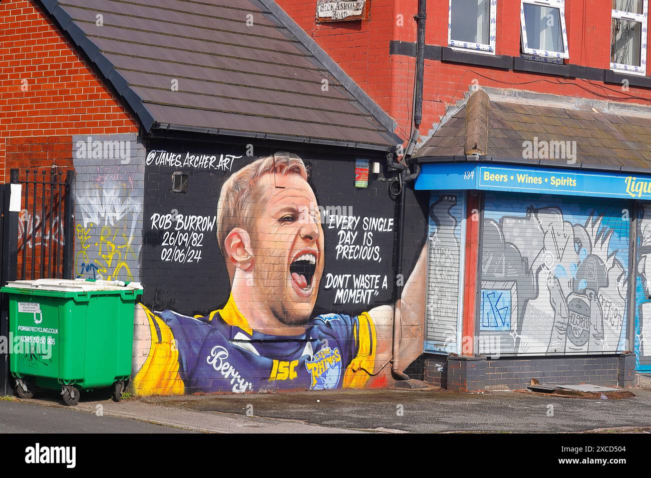 A mural inHeadingley, Leeds to pay tribute to Leeds Rhinos rugby player ...