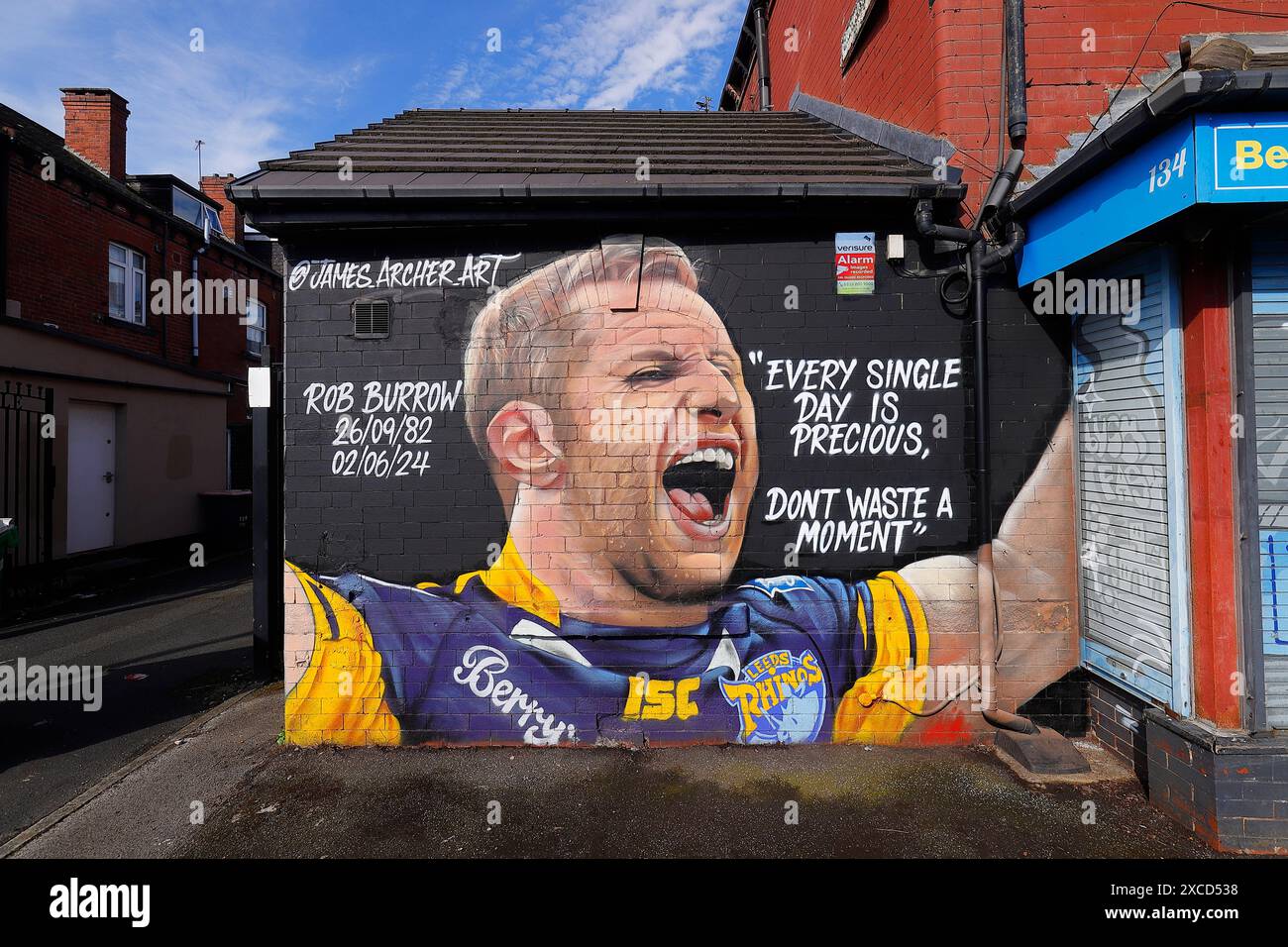 A mural inHeadingley, Leeds to pay tribute to Leeds Rhinos rugby player ...