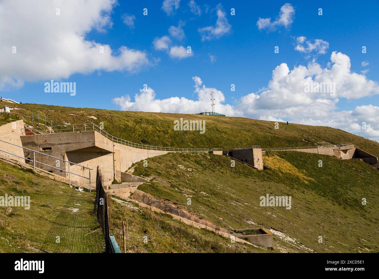 Military fortifications at the Needles, Isle of Wight, England, UK ...