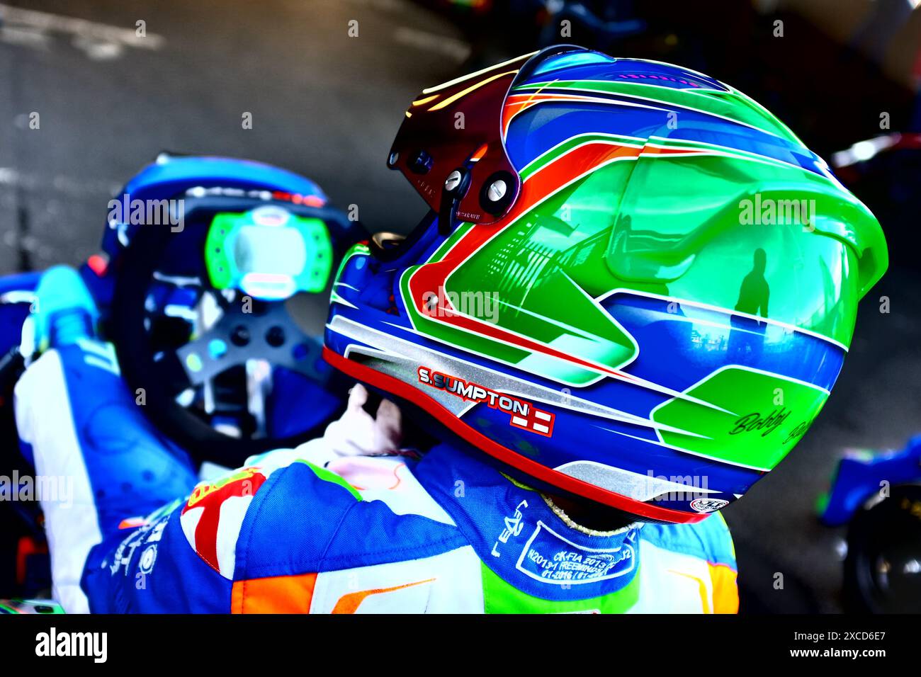 Kwikfit British Touring Car driver Scott Sumpton karting during his ...