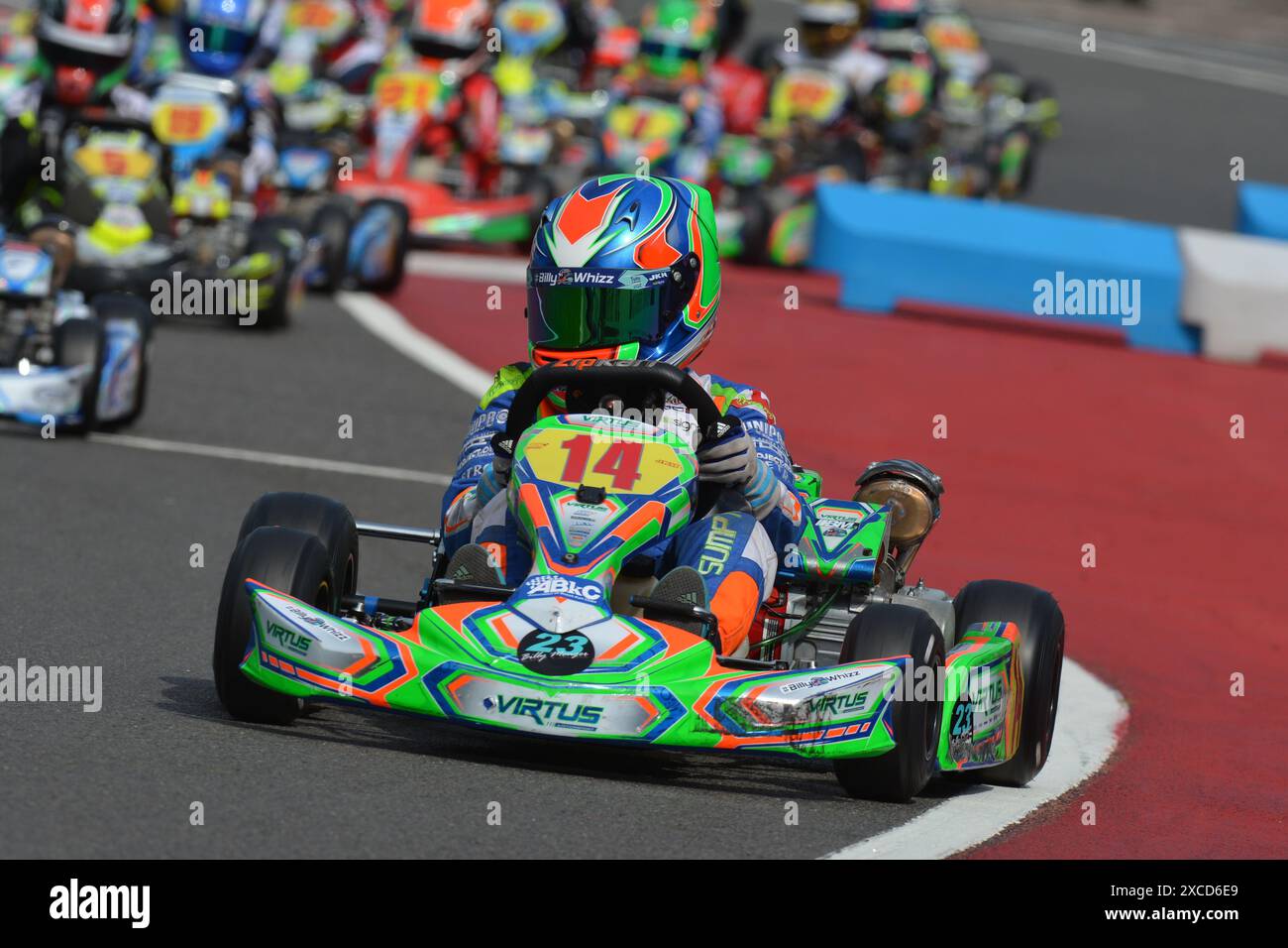 Kwikfit British Touring Car driver Scott Sumpton karting during his ...