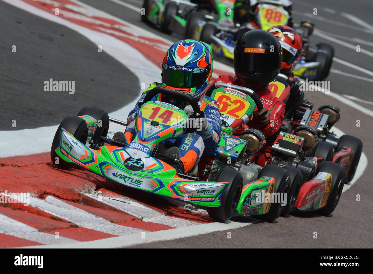Kwikfit British Touring Car driver Scott Sumpton karting during his ...