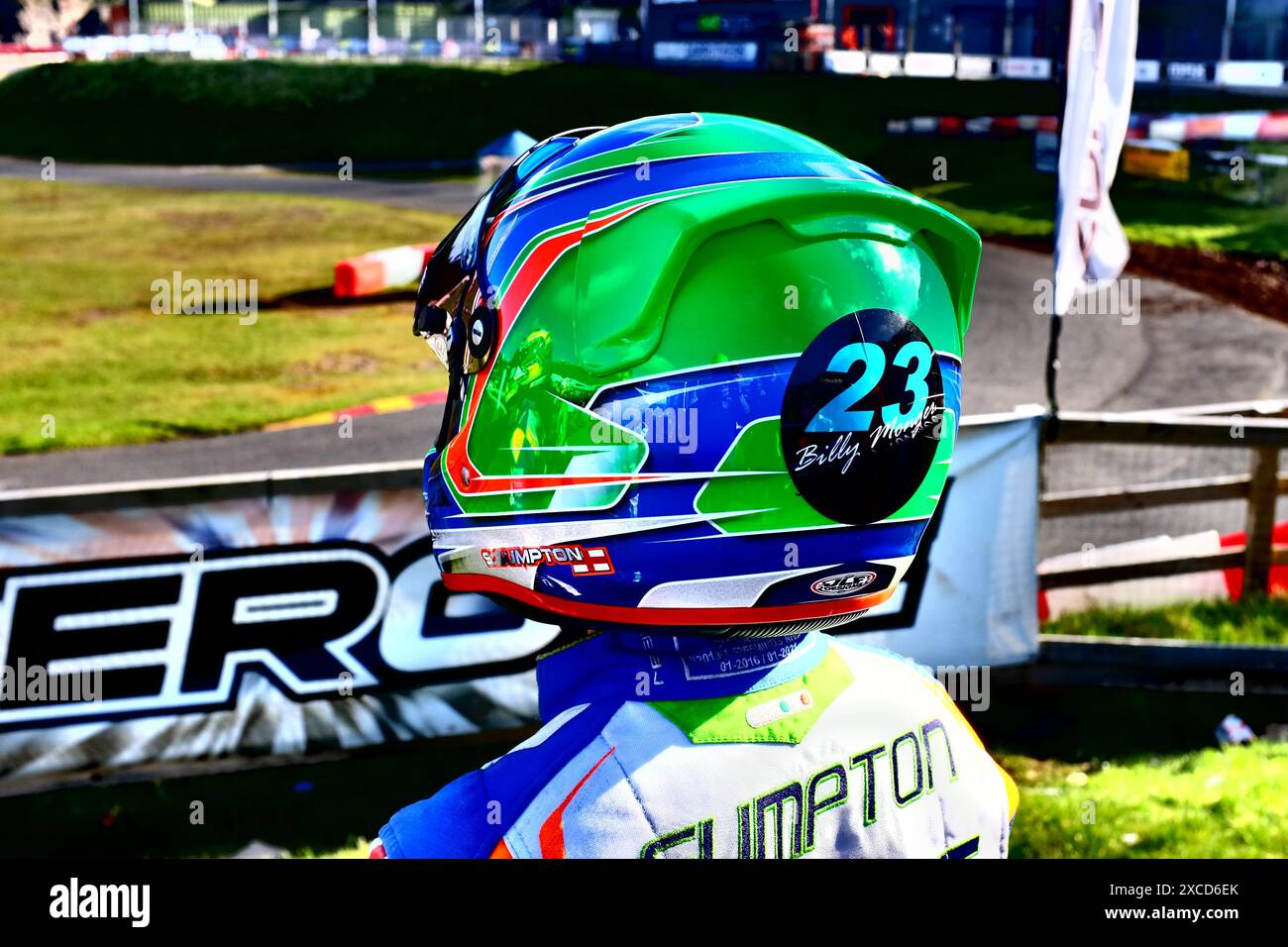 Kwikfit British Touring Car driver Scott Sumpton karting during his ...