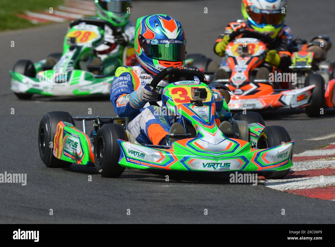 Kwikfit British Touring Car driver Scott Sumpton karting during his ...