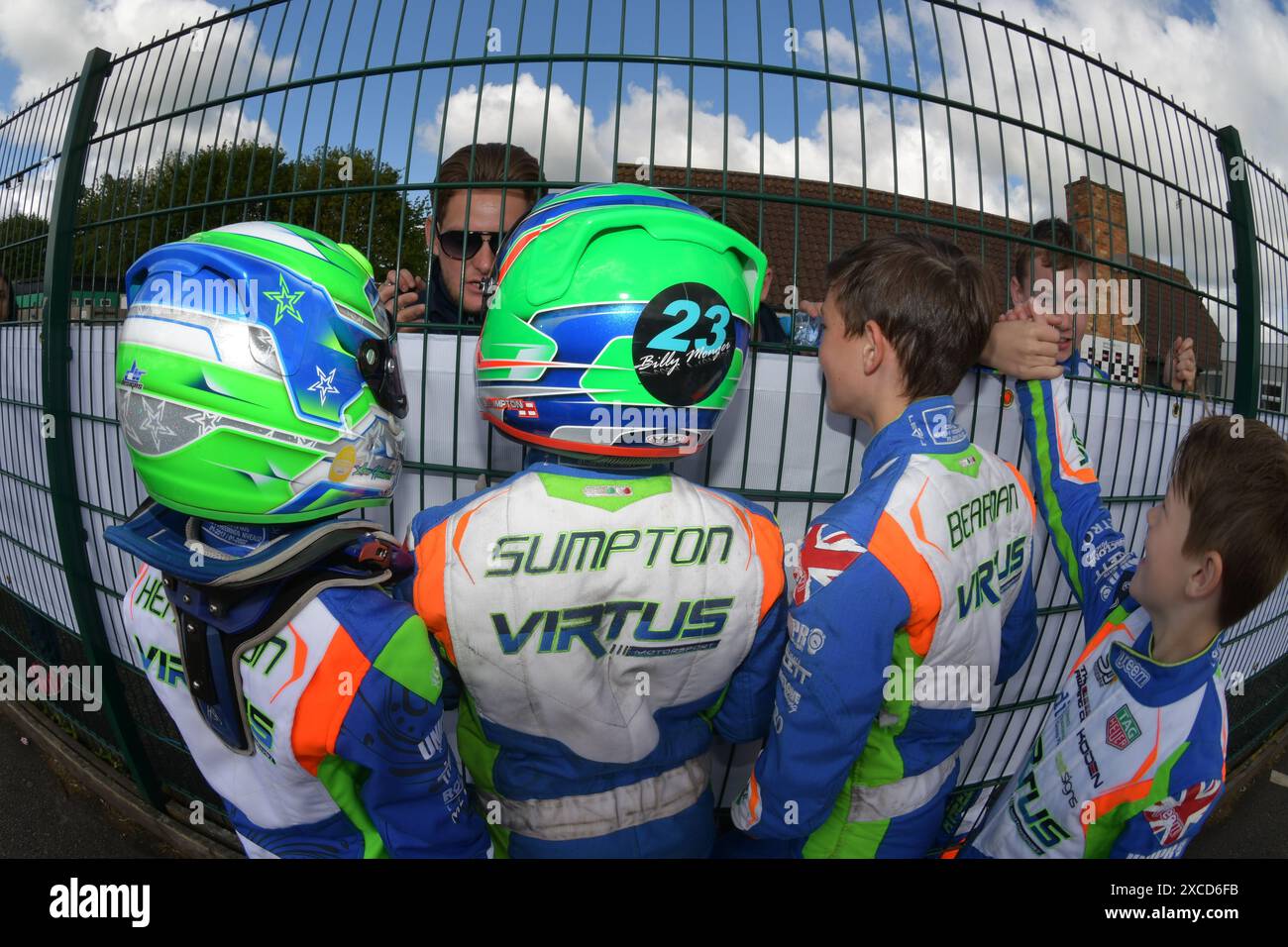 Kwikfit British Touring Car driver Scott Sumpton karting during his ...