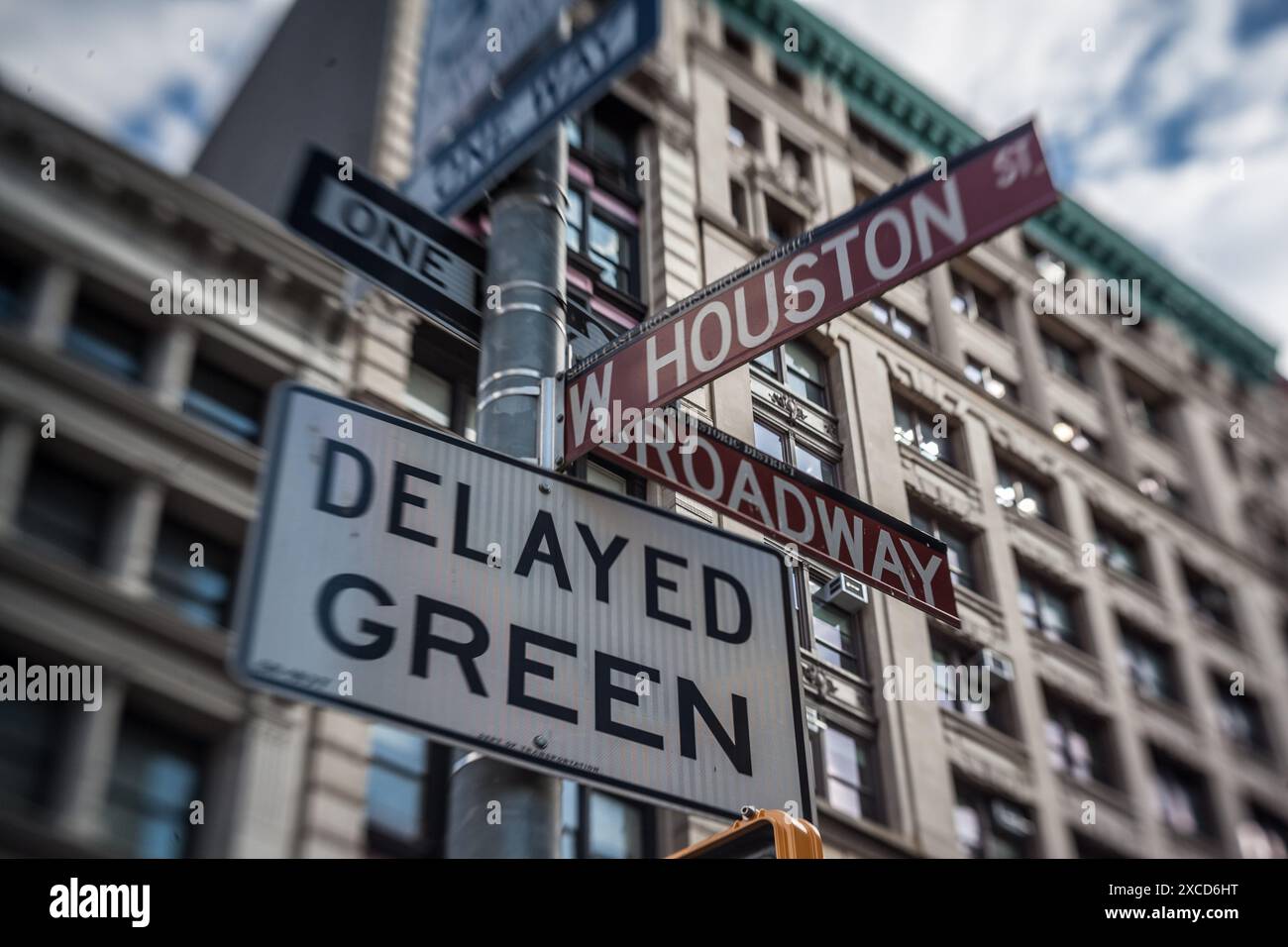 Houston and Broadway Crossing SOHO Manhattan New York City Stock Photo ...