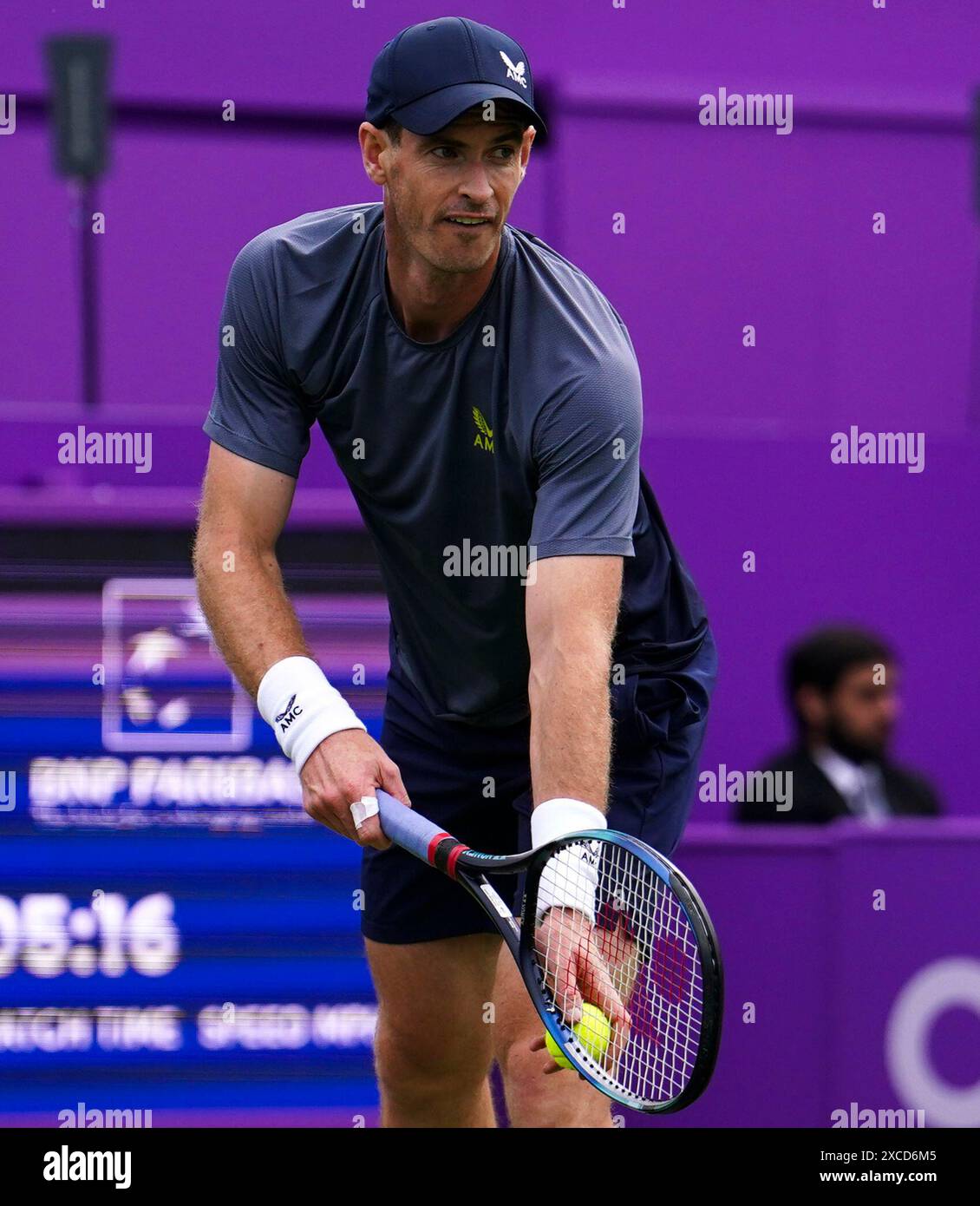 Andy Murray in action against Cameron Norrie (not pictured) during an ...