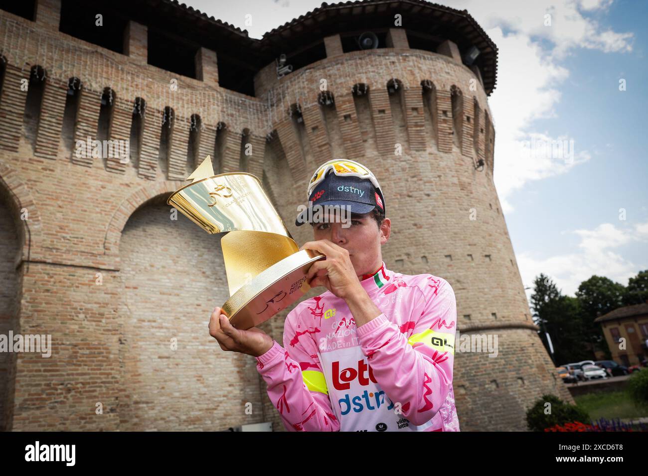 Forlimpopoli, Italia. 16th June, 2024. Jarno Widar winner the 8st stage ...