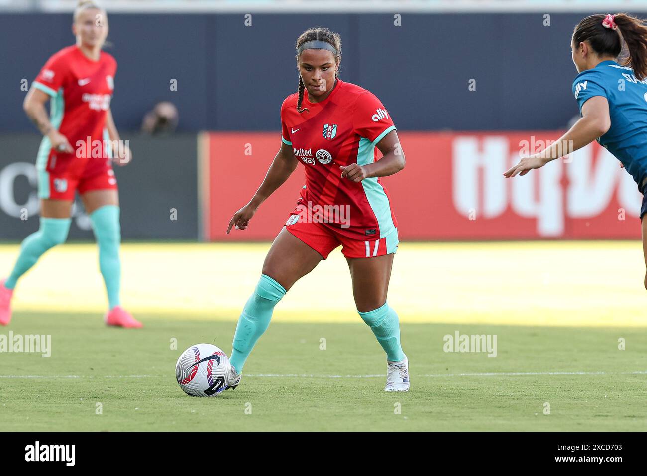 Kansas City, MO, USA. 14th June, 2024. Kansas City Current forward ...