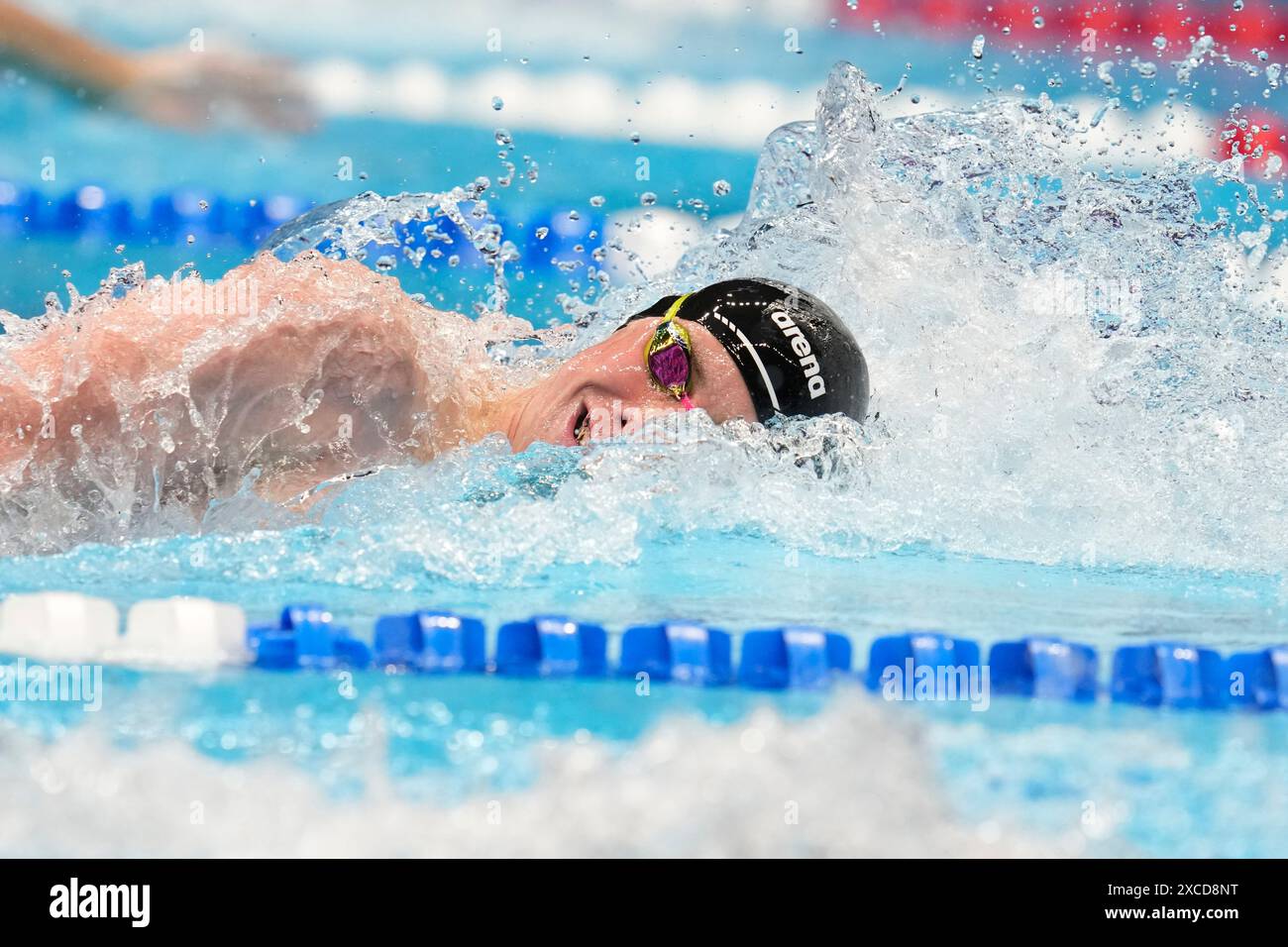 Aaron Shackell swims during the Men's 200 freestyle preliminary heat ...