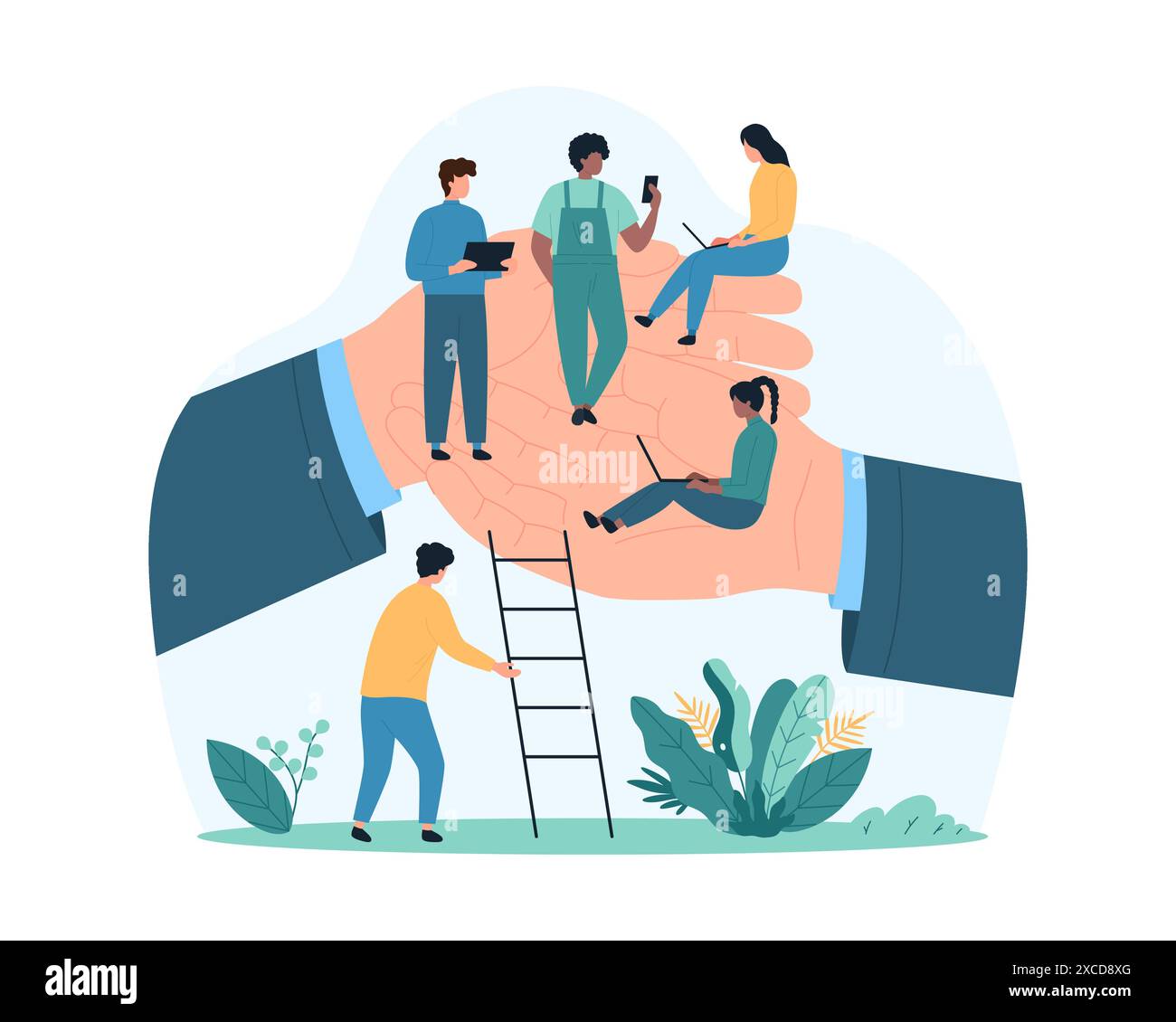 Maintaining employment Stock Vector Images - Alamy