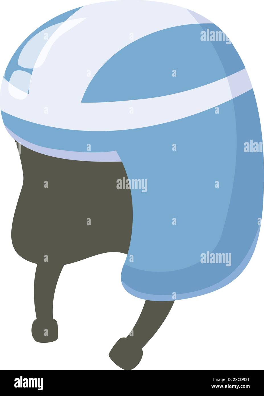 Blue helmet ensuring safety and protection for various activities Stock ...