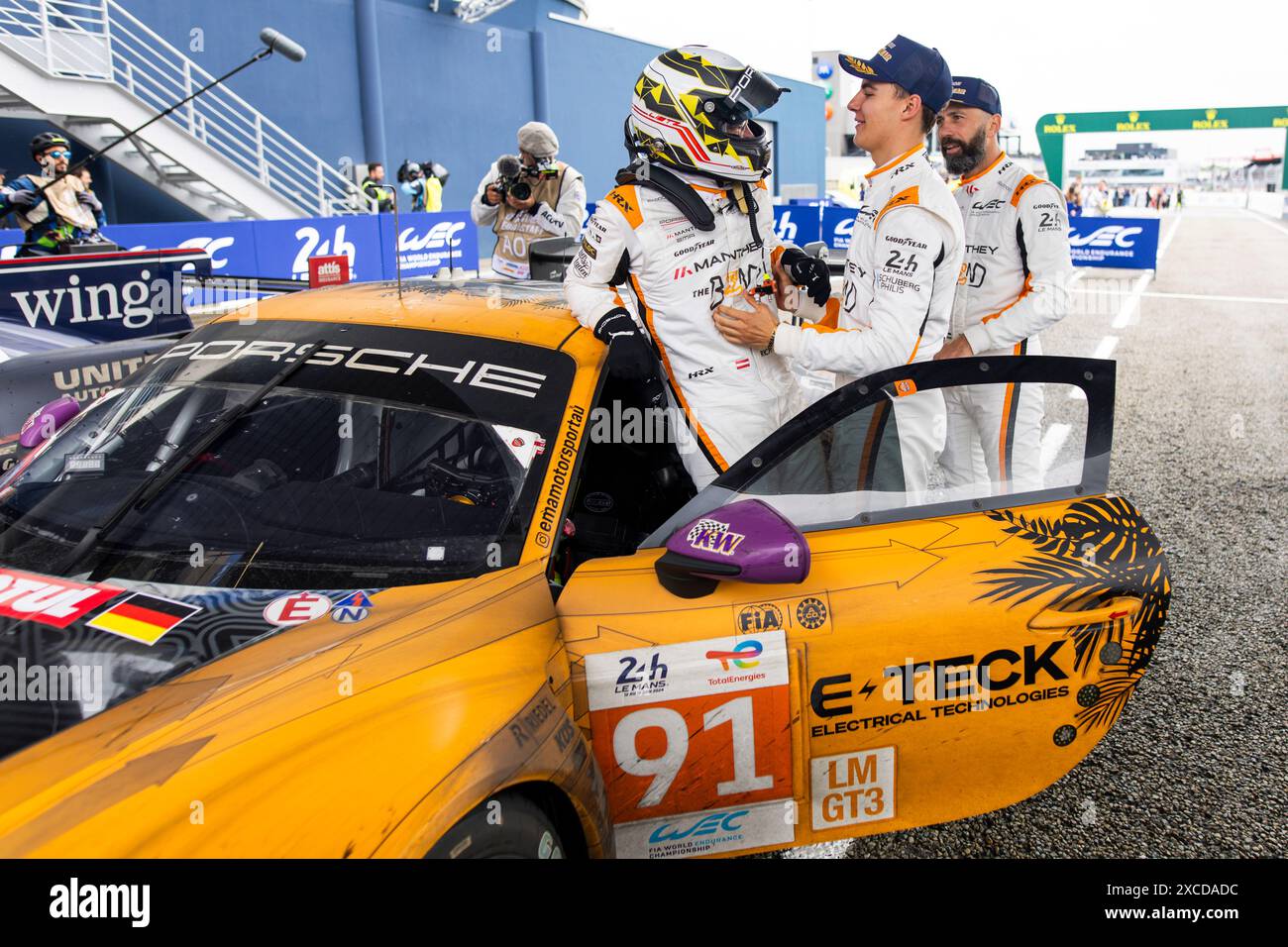 Le Mans, France. 16th June, 2024. 91 LIETZ Richard (aut), SCHURING ...