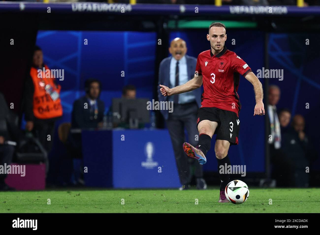 Dortmund, Germany. 15th June, 2024. Mario Mitaj of Albania in action ...