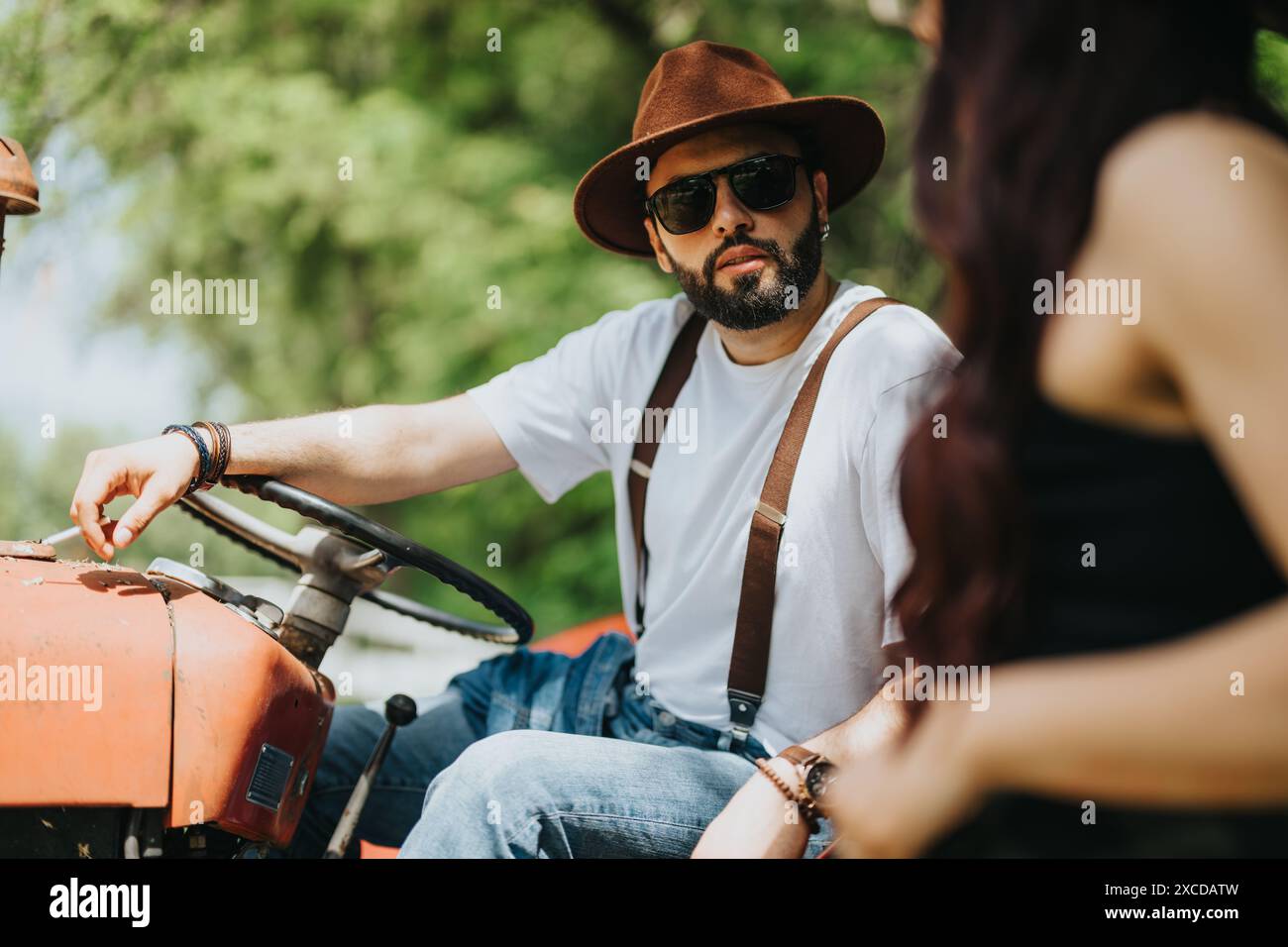 Bearded cowboy sunglasses hi-res stock photography and images - Alamy