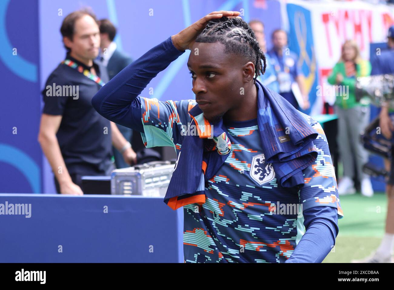 HAMBURG, GERMANY - JUNE 16: Jeremy Frimpong of the Netherlands during ...