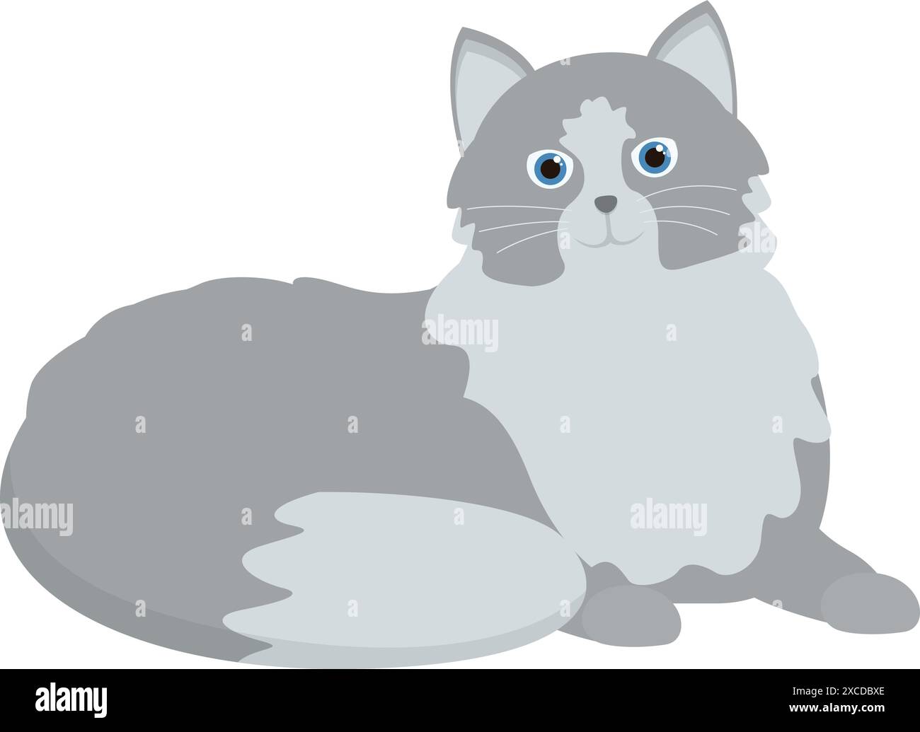 Pure white cat Stock Vector Images - Alamy
