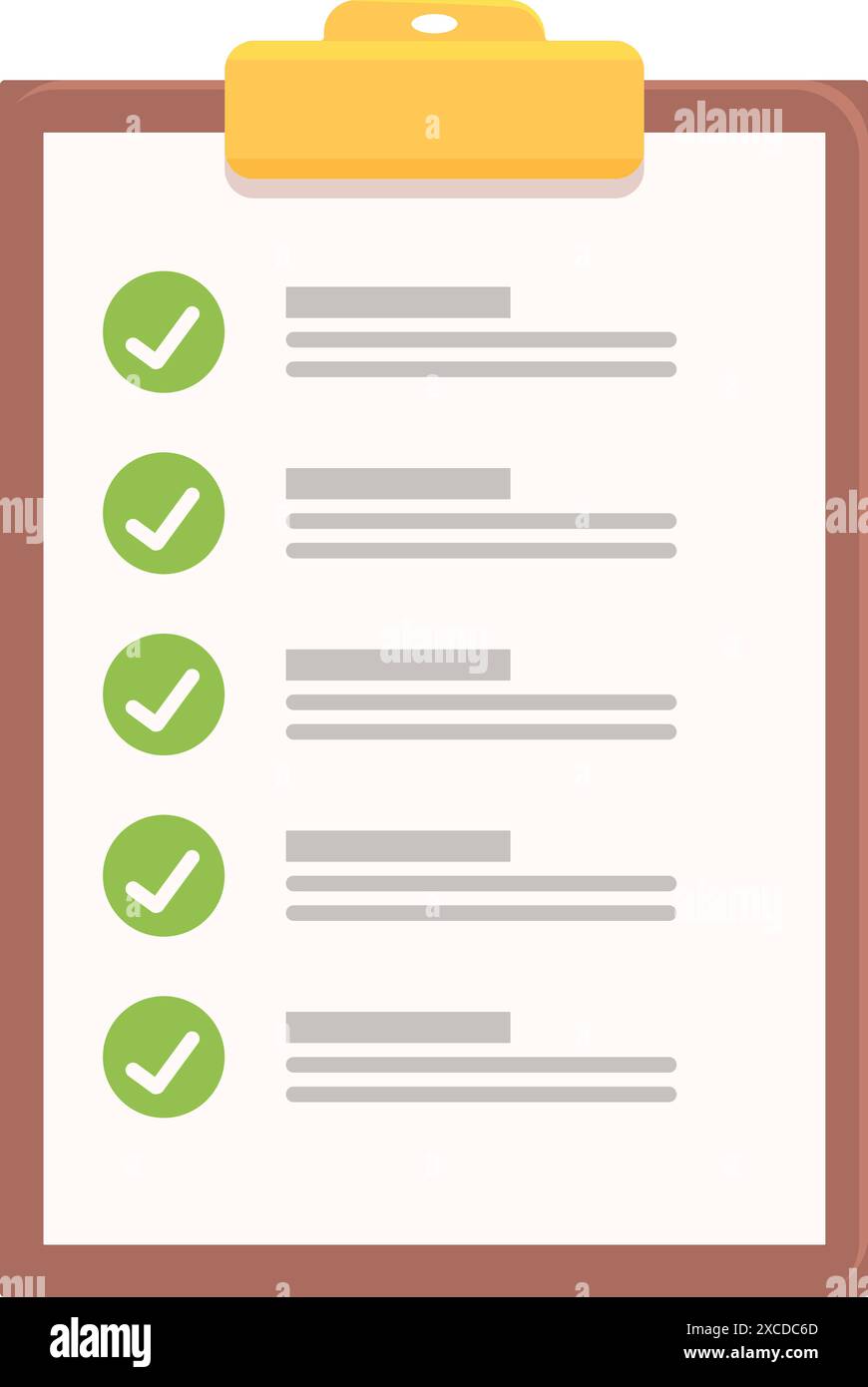 Clipboard is showing a list of completed tasks, each marked with a green check mark, symbolizing ...