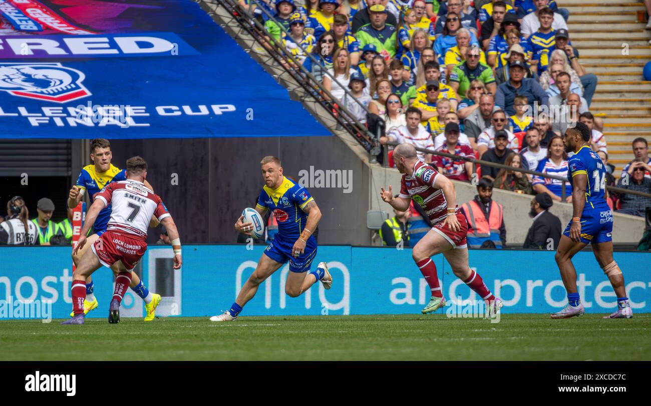 The 2024 Betfred Challenge Cup Final. Matt Dufty makes a run with the ...