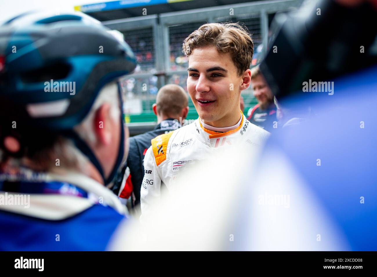 Le Mans, France. 16th June, 2024. Porsche Manthey Purerxcing celebrates ...