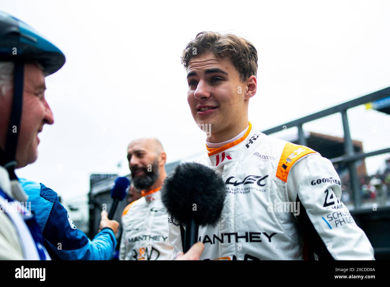 Le Mans, France. 16th June, 2024. Porsche Manthey Purerxcing celebrates ...