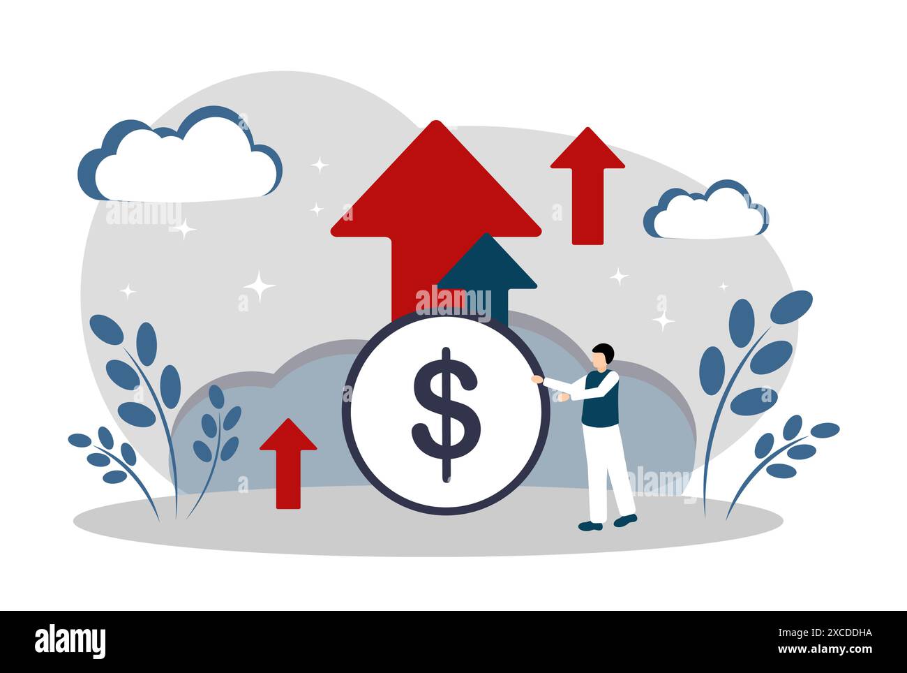 Wages and pension Stock Vector Images - Alamy