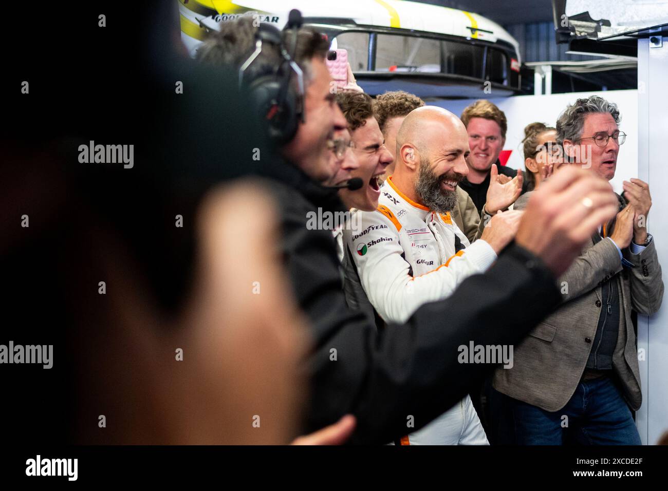 Porsche Manthey Purerxcing celebrates their win with SHAHIN Yasser (aus ...