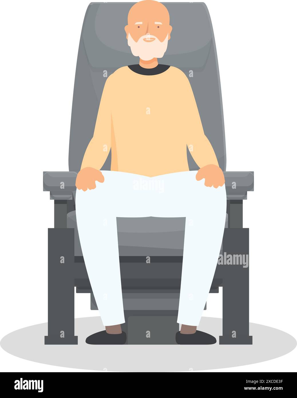 Senior man in cozy Stock Vector Images - Alamy