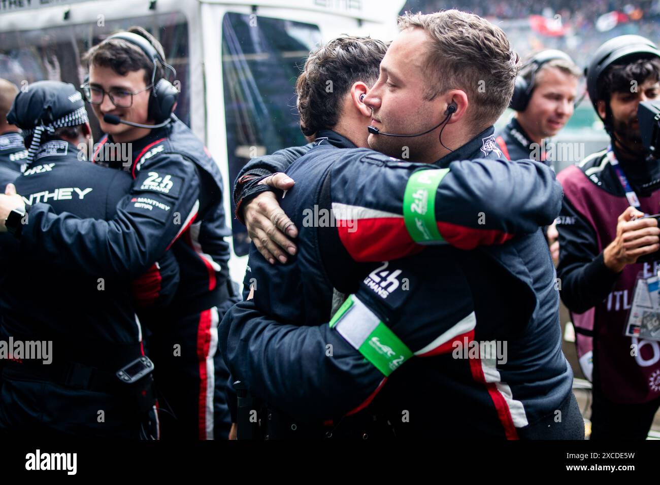 Porsche Manthey Purerxcing celebrates their win during the 2024 24 ...