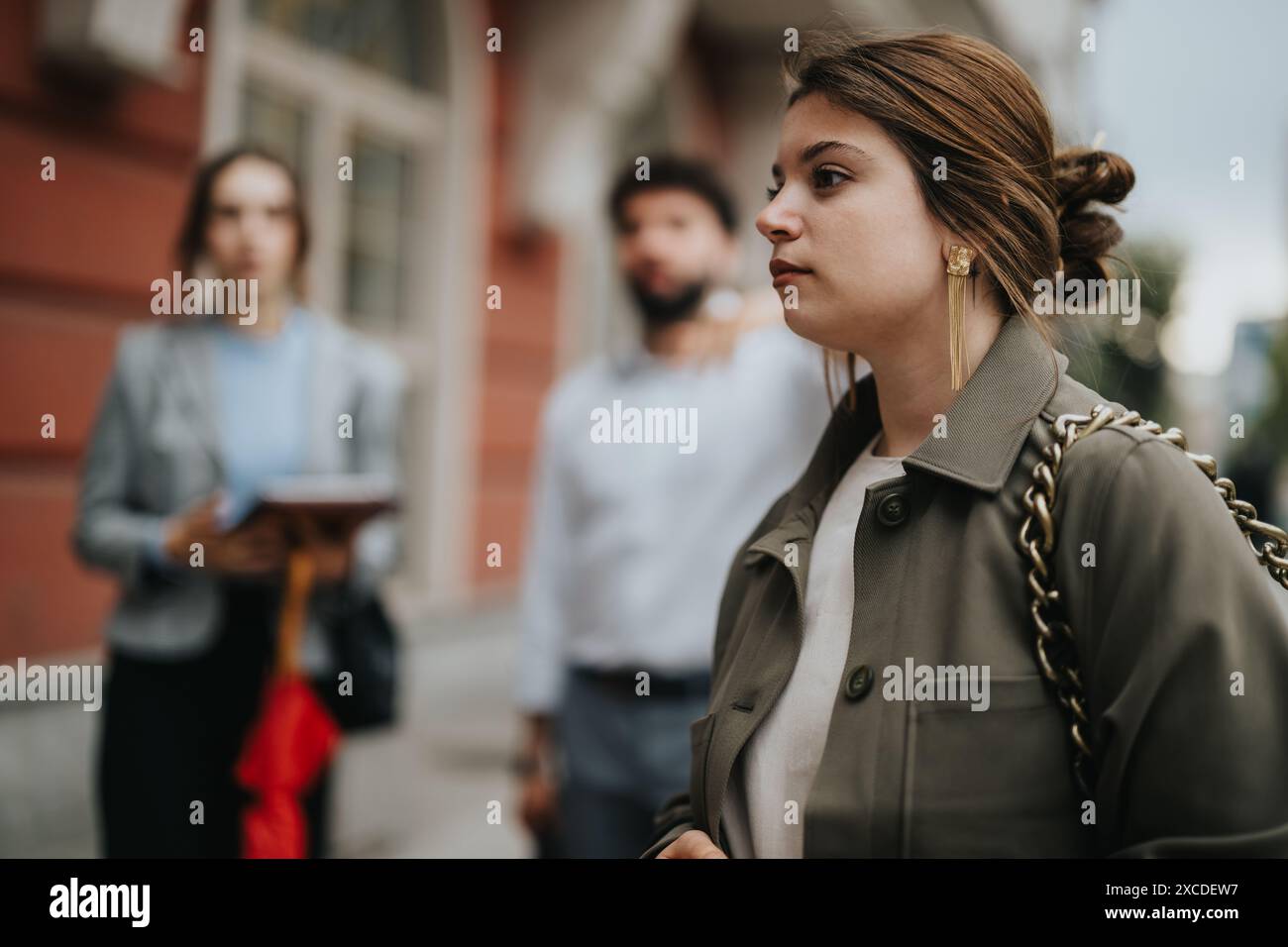 Female professionals discussion walking hi-res stock photography and ...