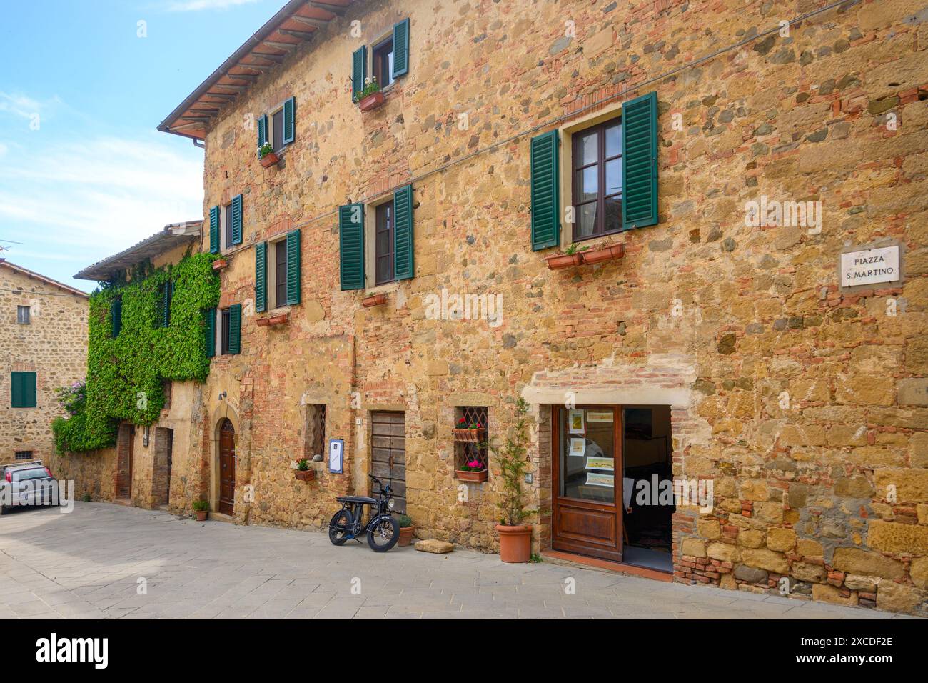 Monticchiello, Italy - April 27, 2023: Architecture of the ...