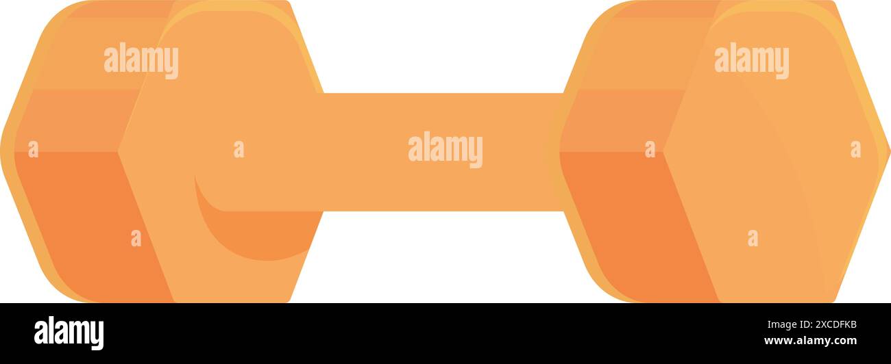 Orange dumbbell for lifting weights during fitness training session at ...